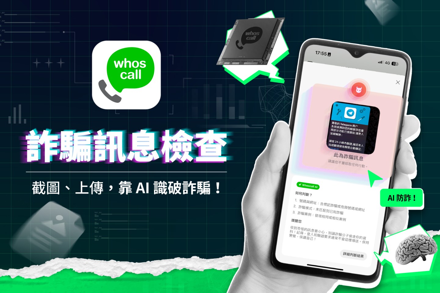 Telegram詐騙猖獗？Whoscall AI 防詐新功能幫你揪出假帳號！ – 凱特叔叔教3C